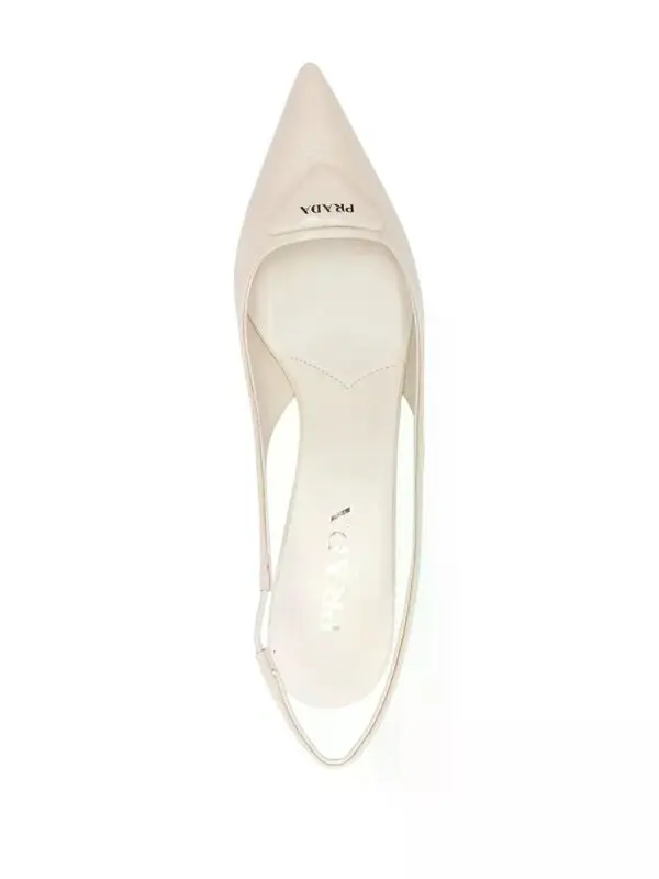 Prada 35mm Leather Slingback Pumps
