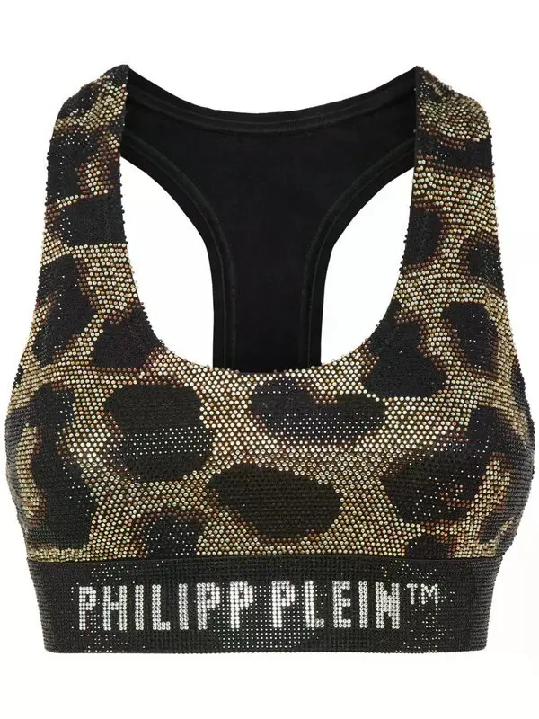 Philipp Plein Leopard-print Cropped Top