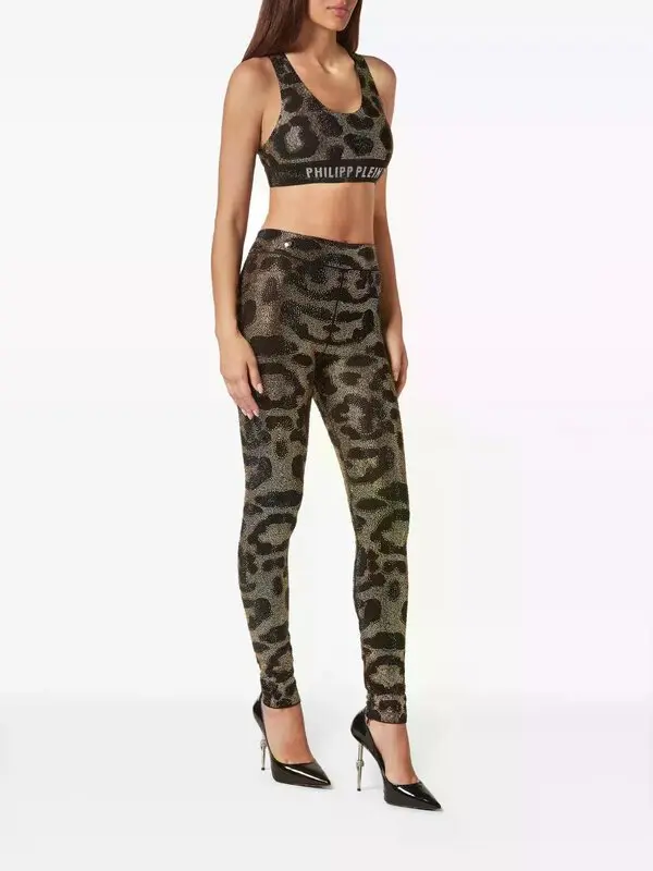 Philipp Plein Leopard-print Cropped Top