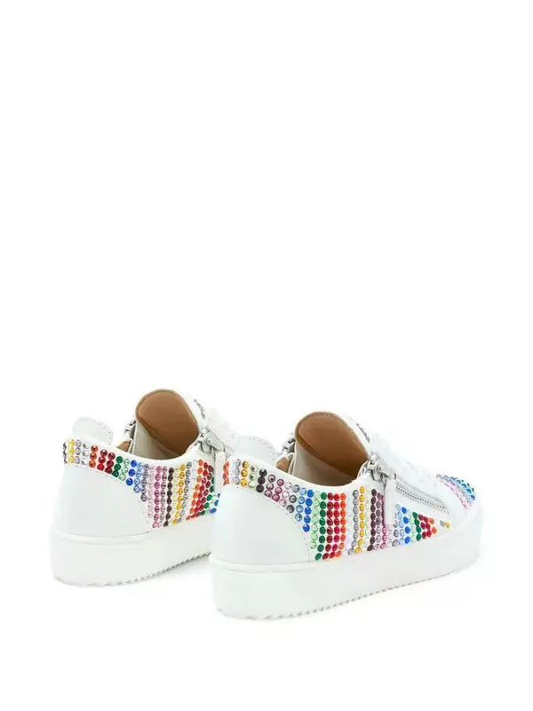 GIUSEPPE ZANOTTI Gail Strass Sneakers - White