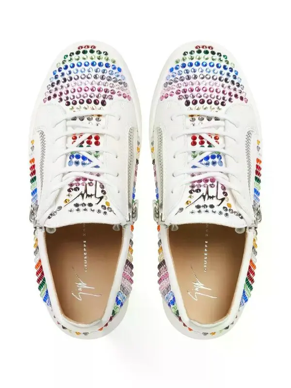 GIUSEPPE ZANOTTI Gail Strass Sneakers - White