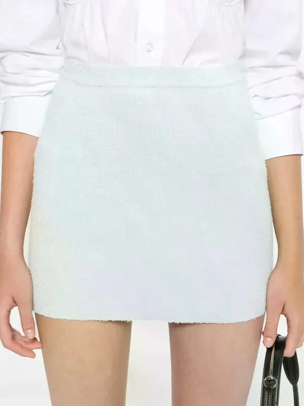 Wardrobe.NYC Towelling-finish Mini Skirt