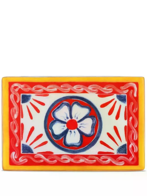 Dolce & Gabbana Medium Porcelain Coaster - Red