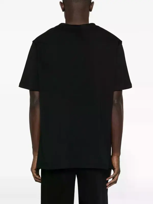 Balmain Flocked-logo T-shirt