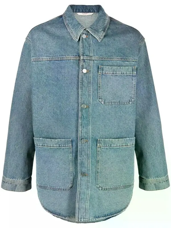 Valentino Garavani Vlogo Signature Denim Shirt
