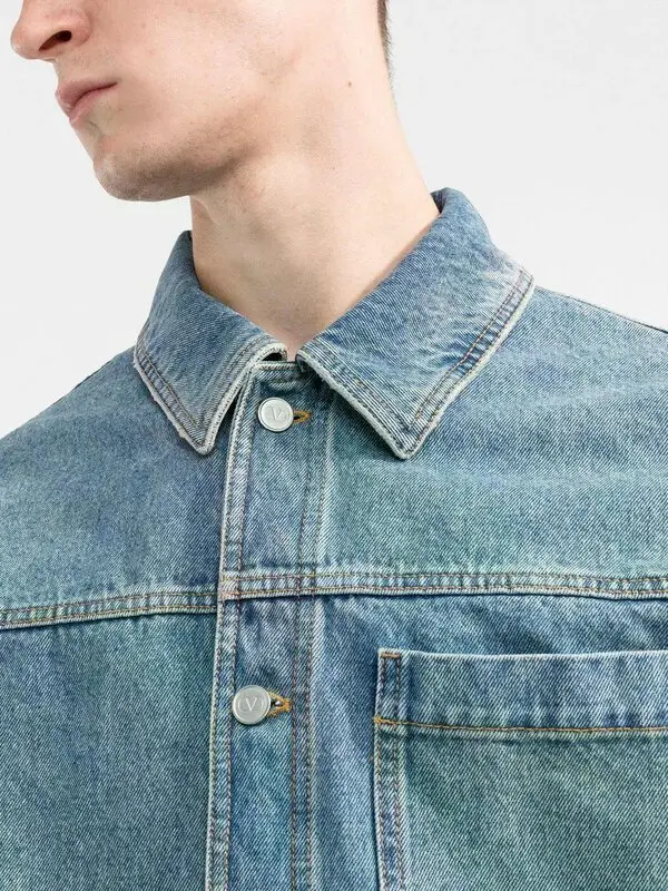 Valentino Garavani Vlogo Signature Denim Shirt