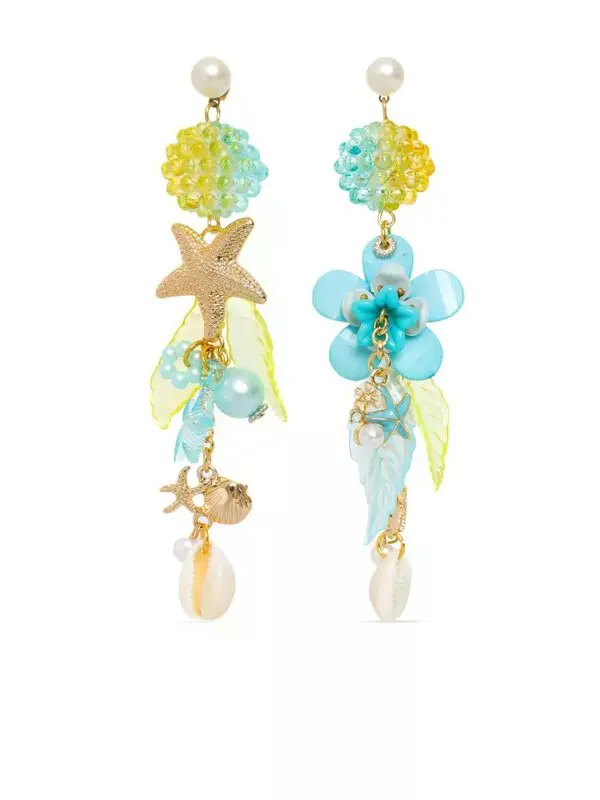 AMIR SLAMA X Jade Jade Drop Earrings - Gold
