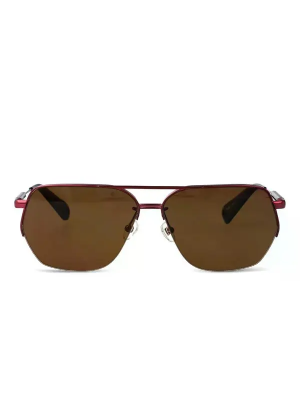 Jacquemus Pilot-frame Sunglasses - Brown