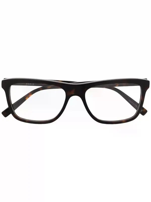Saint Laurent Square Frame Glasses - Brown