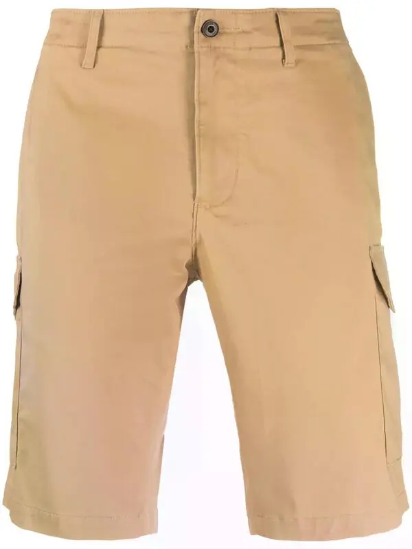 Tommy Hilfiger Logo-embroidered Cargo Shorts - Neutrals