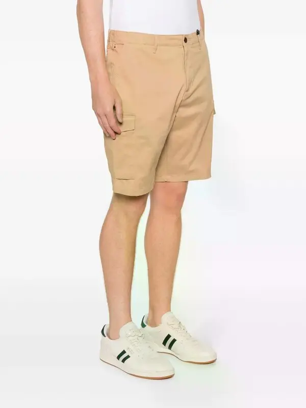 Tommy Hilfiger Logo-embroidered Cargo Shorts - Neutrals