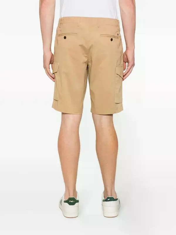 Tommy Hilfiger Logo-embroidered Cargo Shorts - Neutrals