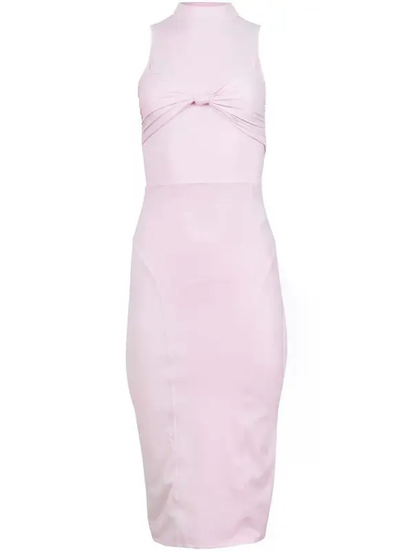 FLEUR DU MAL Knot-detail Jersey Midi Dress