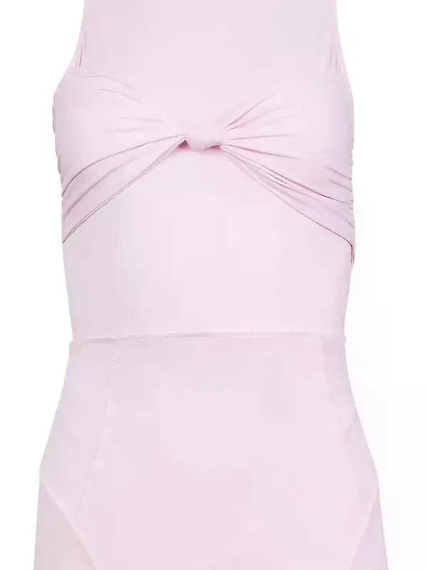 FLEUR DU MAL Knot-detail Jersey Midi Dress