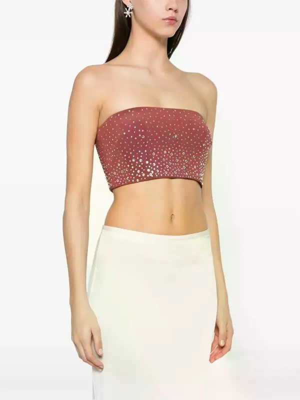 Alex Perry Crystal-embellished Bandeau Top