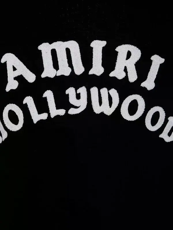 Amiri Hollywood Logo-embroidered Knit Sweater