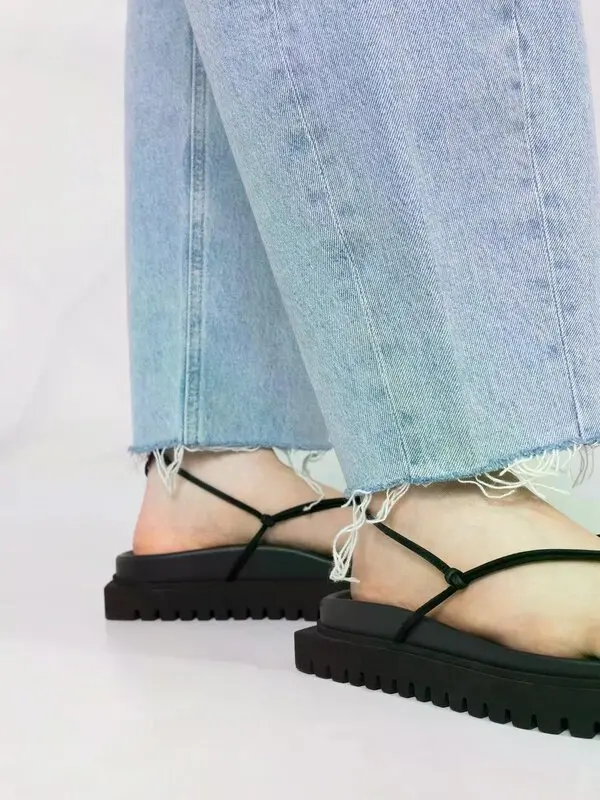 AGOLDE Luna Pierced Wide Leg Jeans