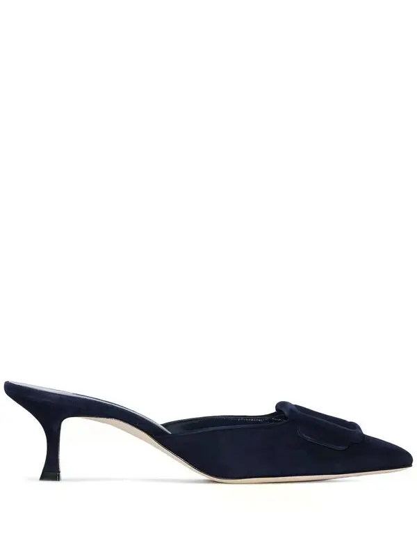 Manolo Blahnik Maysale Mules - Blue