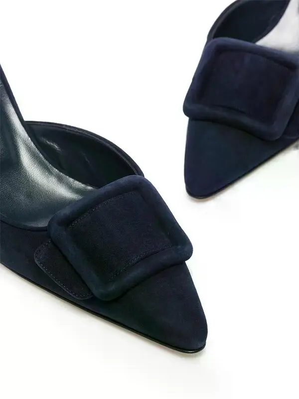 Manolo Blahnik Maysale Mules - Blue