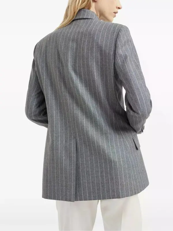 Brunello Cucinelli Pinstripe Double-breasted Blazer