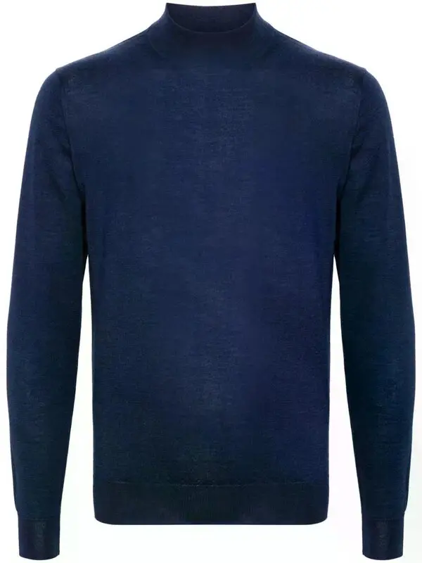 Fedeli Cashmere-silk Blend Mock Neck Jumper