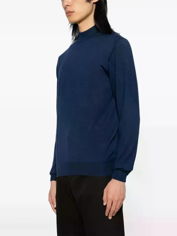 Fedeli Cashmere-silk Blend Mock Neck Jumper