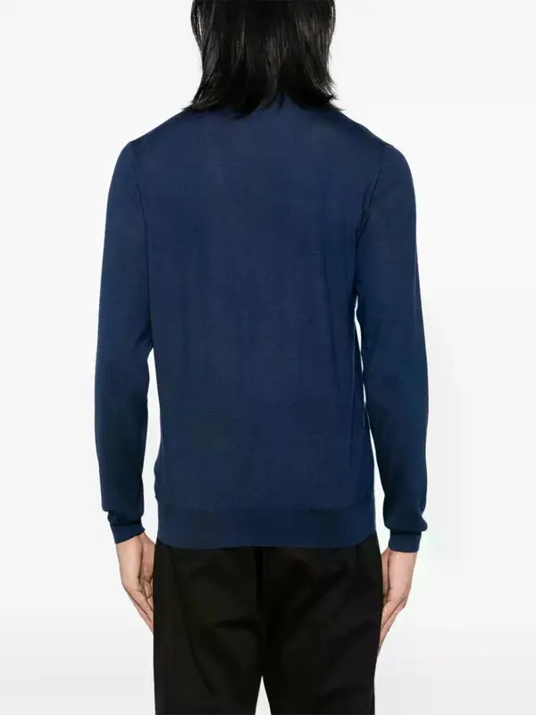 Fedeli Cashmere-silk Blend Mock Neck Jumper