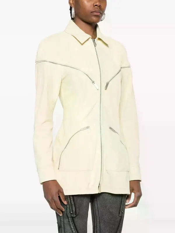 Gcds All-around-zip Suede Jacket