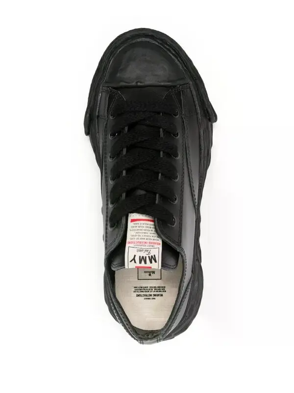 Mihara Yasuhiro Peterson 23 Leather Sneakers - Black