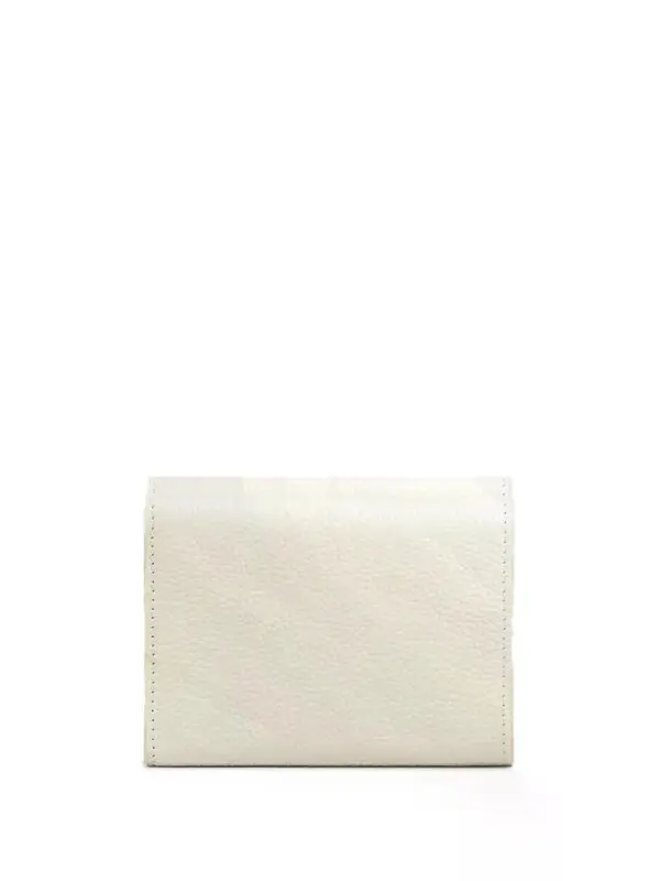 Marni Leather Trifold Wallet With Mending-embroidery