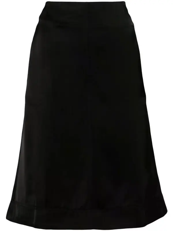 TOTEME Paneled Satin Midi Skirt