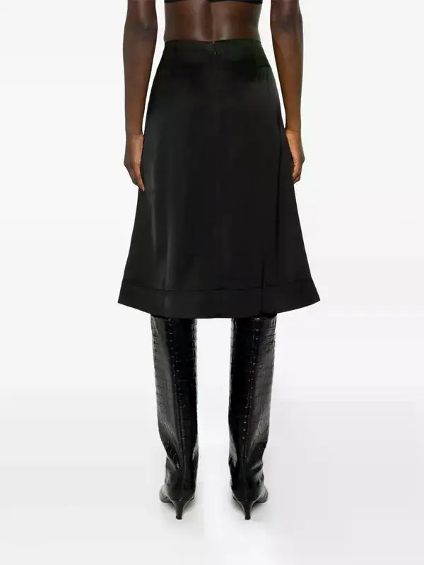 TOTEME Paneled Satin Midi Skirt