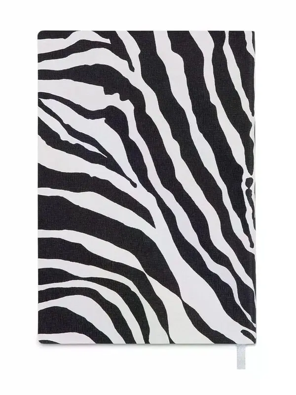 Dolce & Gabbana Medium Zebra-print Leather Blank Notebook