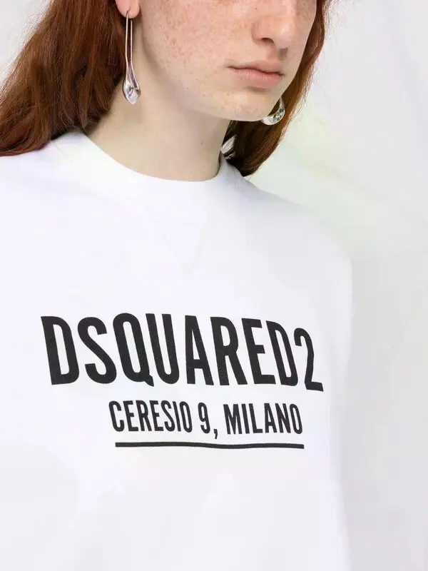 Dsquared2 Logo Print Crew Neck Sweatshirt