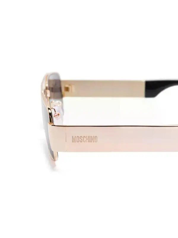 Moschino Pilot-frame Sunglasses - Gold