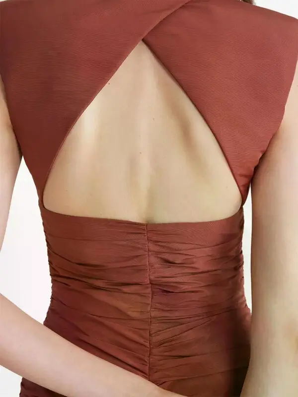 PATOU Open-back Mini Dress - Brown