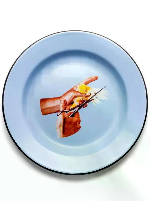 SELETTI Bird Plate - Blue