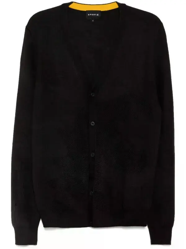 AGNES B. Jacquard Cardigan