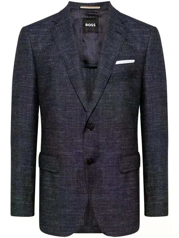 BOSS Single-breasted Blazer - Blue