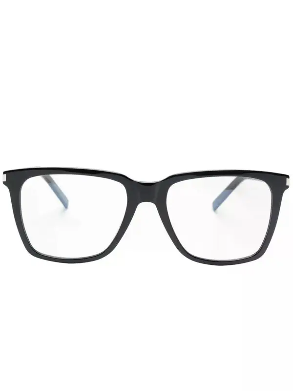Saint Laurent Slim Wayfarer Glasses - Black