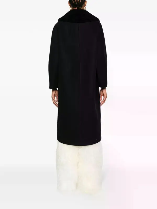 YVES SALOMON Belted Felted-wool Coat