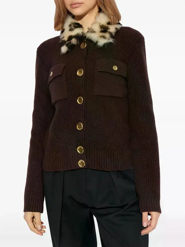 Givenchy Fur-collar Cardigan