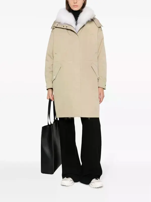 YVES SALOMON Hooded Midi Parka