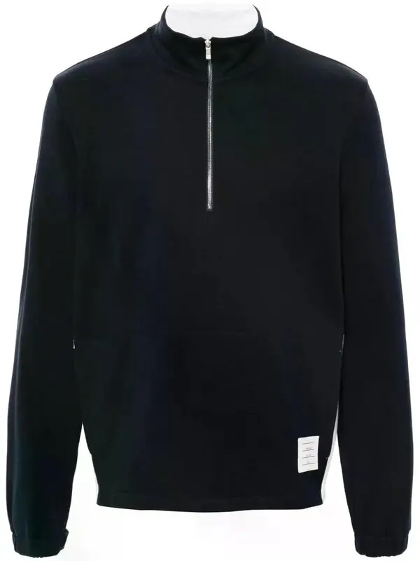 Thom Browne Funnel-neck Cotton Sweatshirt