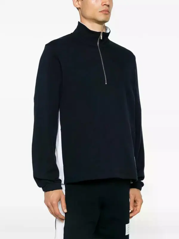 Thom Browne Funnel-neck Cotton Sweatshirt