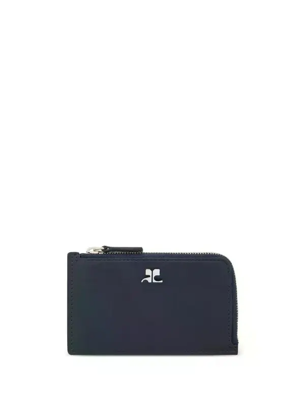 COURREGES Leather Zip Cardholder