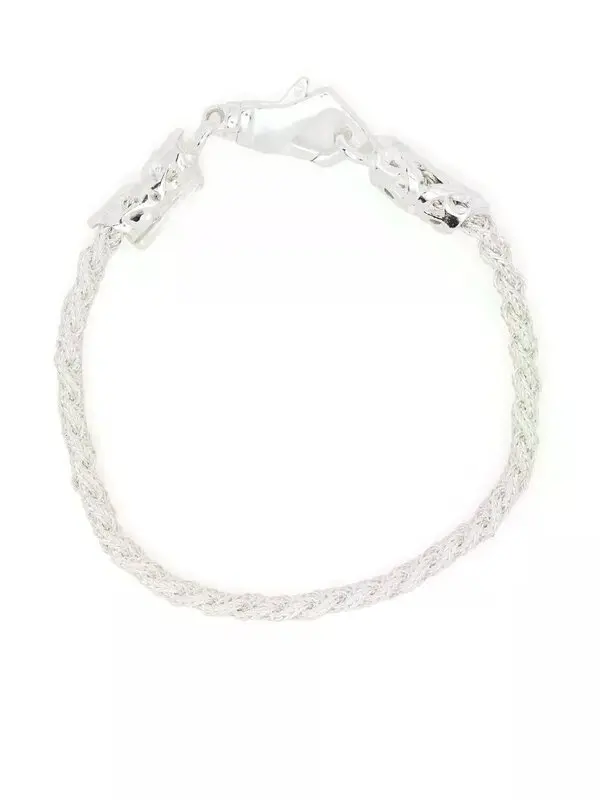 Emanuele Bicocchi Ice Braided Bracelet - Silver