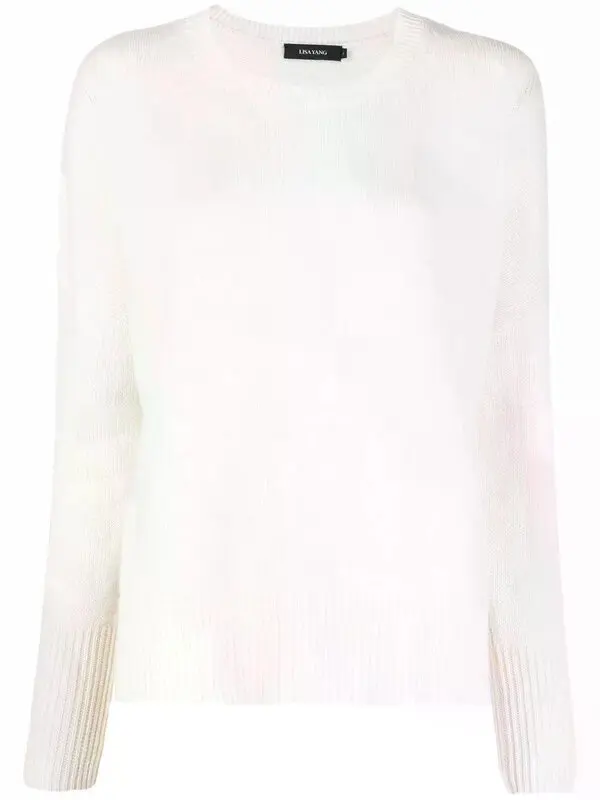 LISA YANG Crew-neck Cashmere Jumper - Neutrals