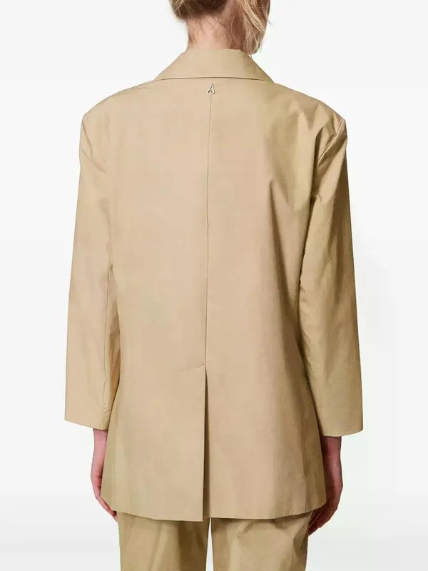 TWINSET Double-breasted Poplin Blazer