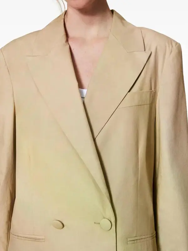 TWINSET Double-breasted Poplin Blazer
